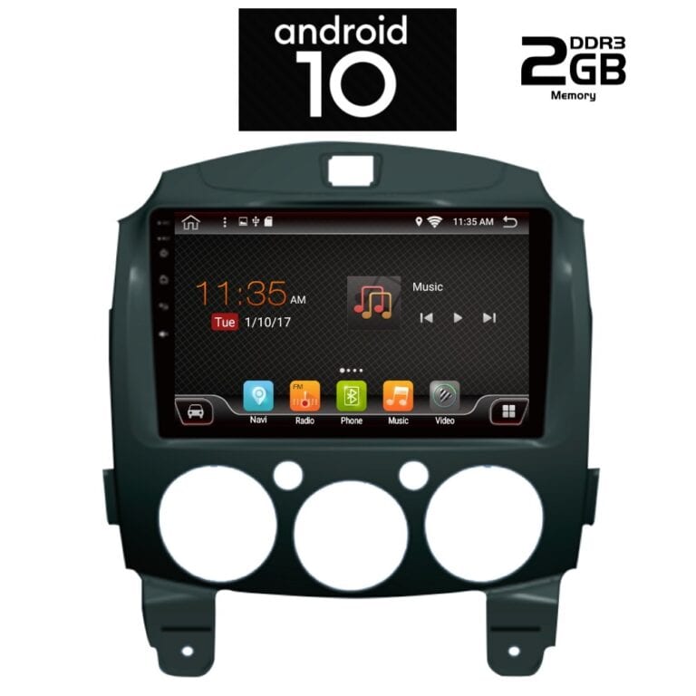 OΘΟΝΗ Multimedia OEM AN X6430_GPS 9 inc MAZDA 2 2007 2014 | CARalarms ...
